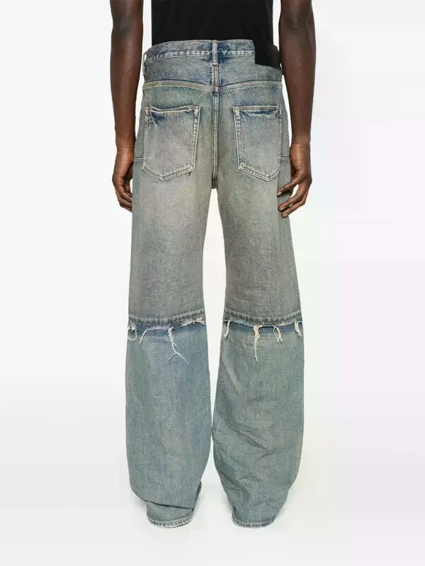 PURPLE BRAND Distressed Wide-leg Jeans