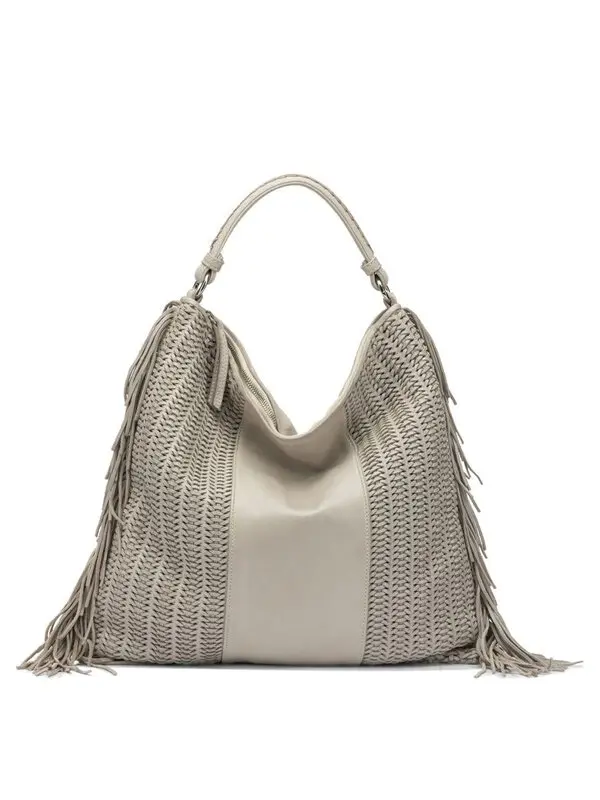 GIANCARLO NEVOLA Leather Shoulder Bag - Beige