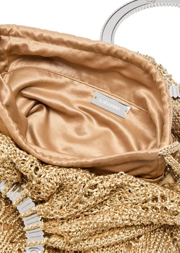 Rabanne Bead-embellished Crochet Bag