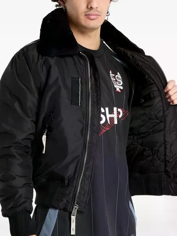 Alpha Industries Shearling Collar Bomber Jacket