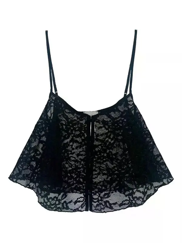 FLEUR DU MAL Venus Flutter Lace Camisole Top