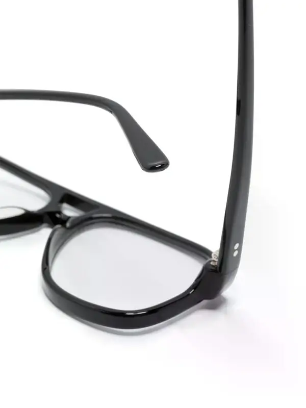 MOSCOT Sheister Pilot-frame Glasses - Black