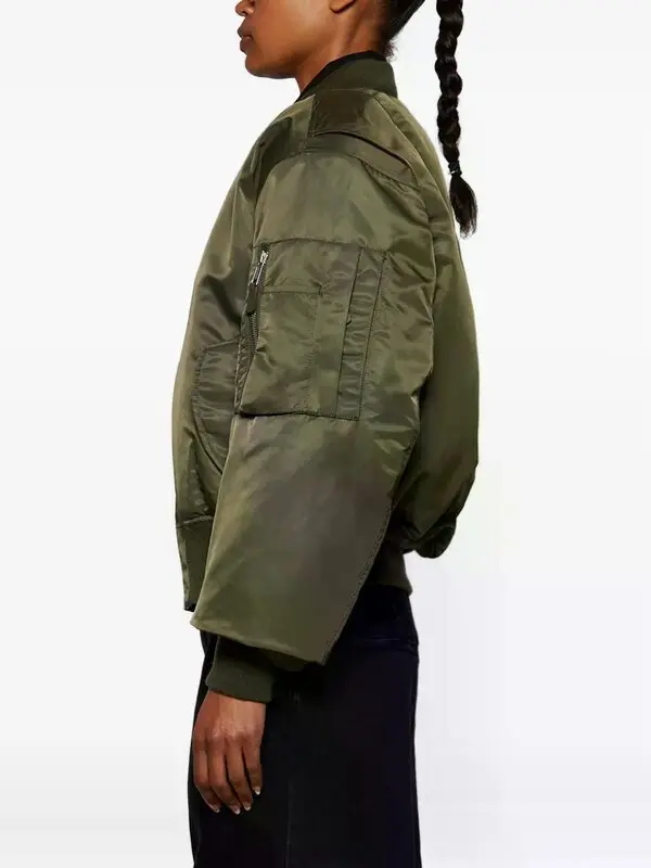 ENTIRE STUDIOS Puffe-sleeve Bomber Jacket - Green