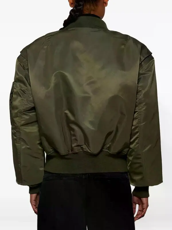 ENTIRE STUDIOS Puffe-sleeve Bomber Jacket - Green
