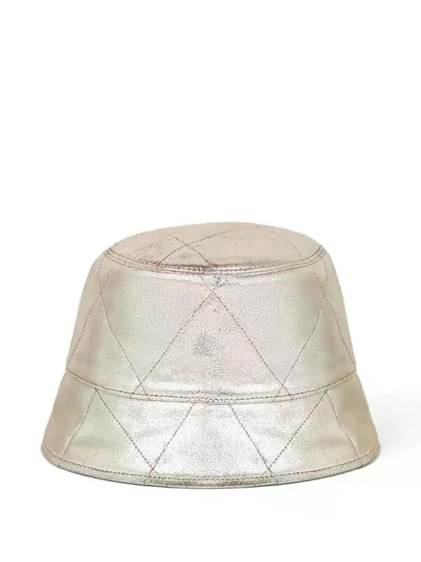 Brunello Cucinelli Lamé Bucket Hat - Gold