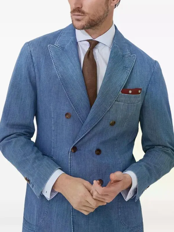 Brunello Cucinelli Denim Blazer - Blue