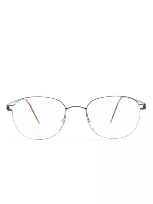 LINDBERG Robin K25 Round-frame Glasses - Brown