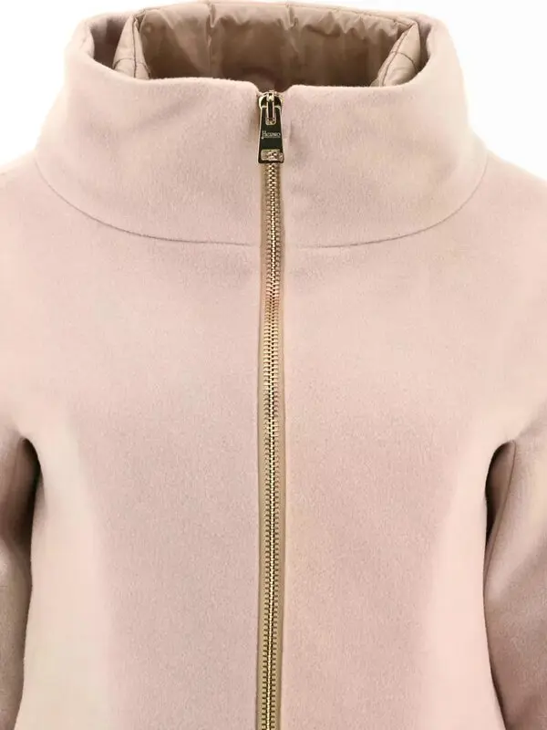 Herno Virgin Wool Zip-up Coat