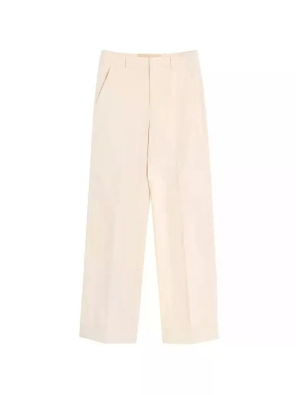 Valentino Garavani Cuffed Cotton Canvas Pants