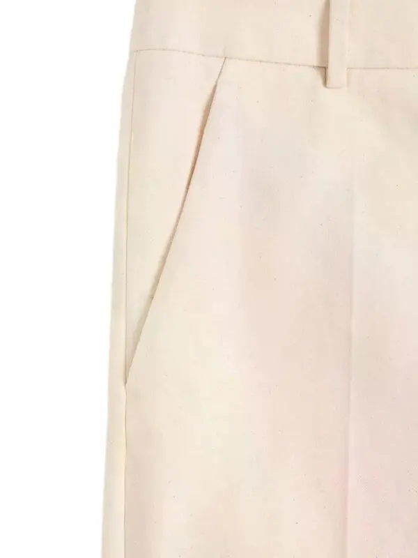 Valentino Garavani Cuffed Cotton Canvas Pants