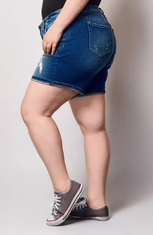 SLINK JEANS Mid-rise Denim Shorts