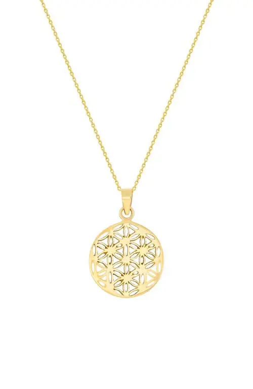 Bony Levy 14k Gold Floral Cutout Pendant Necklace - 14k Yellow Gold