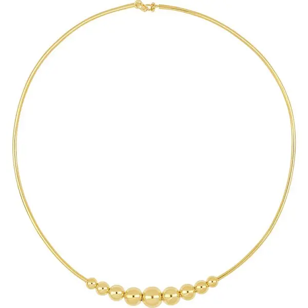 Bony Levy 14k Gold Beaded Choker Necklace - 14k Yellow Gold