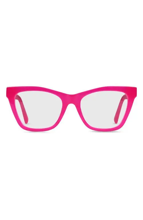 Eyebobs Kitten Around Cat Eye Reading Glasses - Hot Pink Front And Temples