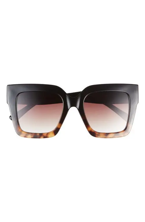 Bp. Oversized Square Frame Gradient Sunglasses - Black- Tortoise