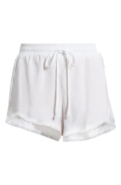 CLOTH & STONE Fray Hem Drawstring Shorts
