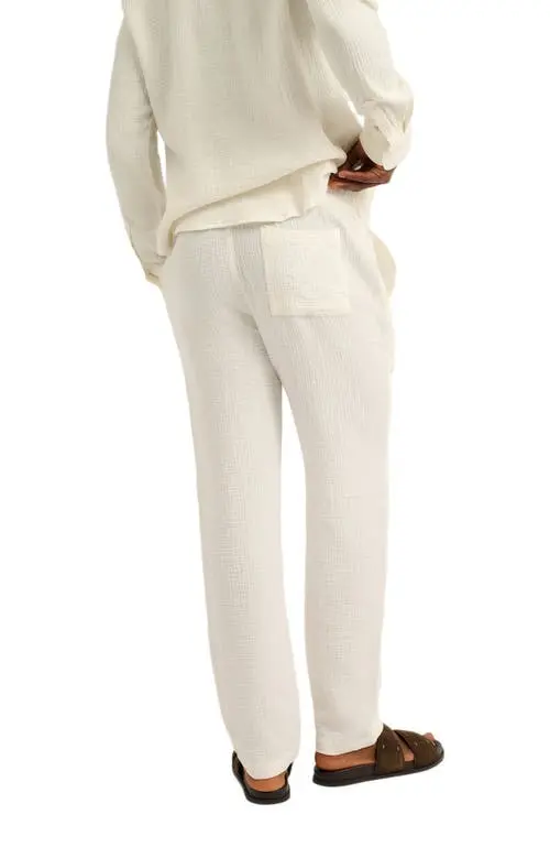 Onia Cotton Gauze Pull-on Pant - White