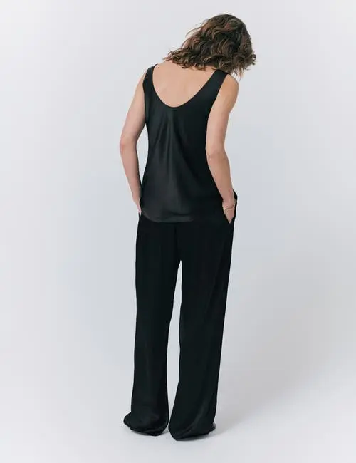 GHOST LONDON Margot Satin Top