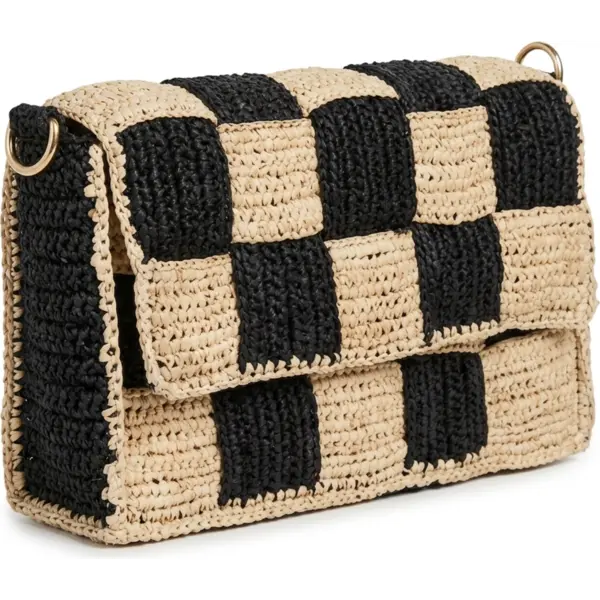 ZANATANY CONCEPTS Cracky Raffia Bag - Black