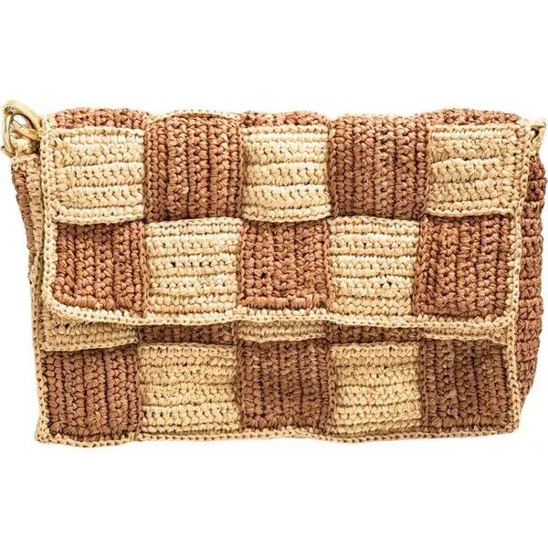ZANATANY CONCEPTS Cracky Raffia Bag - Caramel