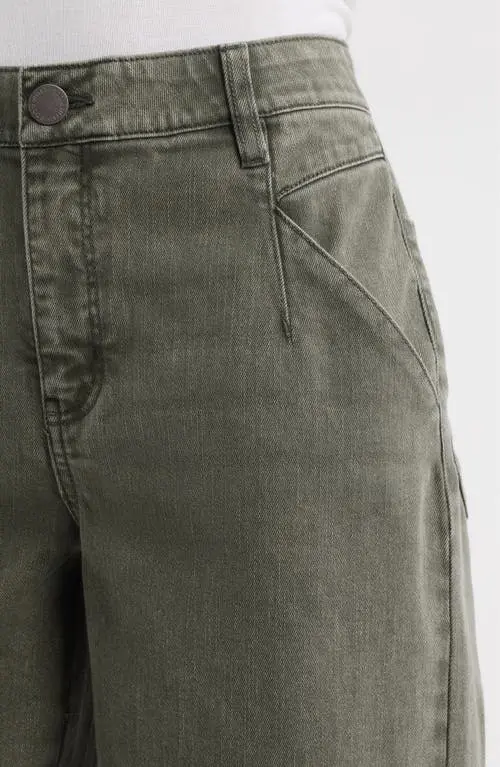 Wit & Wisdom Skyrise Ankle Wide Leg Jeans - Washed Thyme