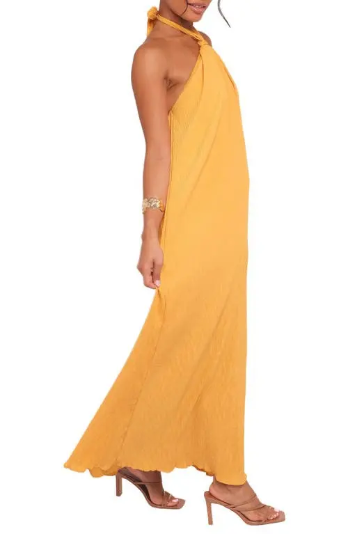 PETAL & PUP Theophania Halter Maxi Dress