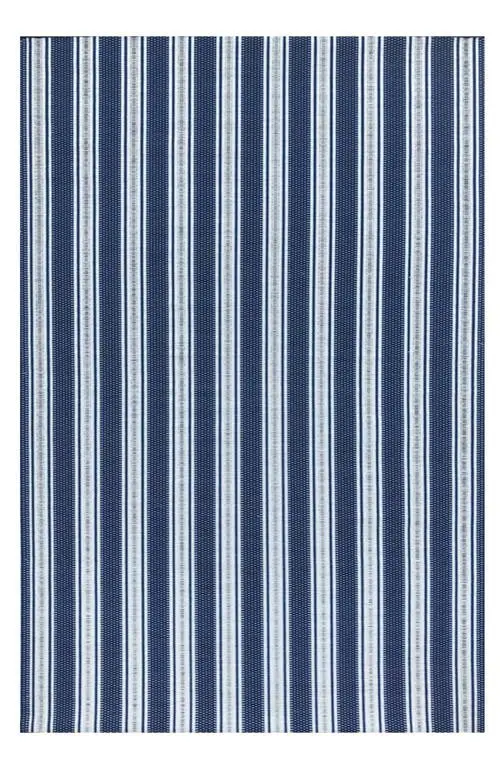MAD MATS Vertical Stripe Blue & White Rug