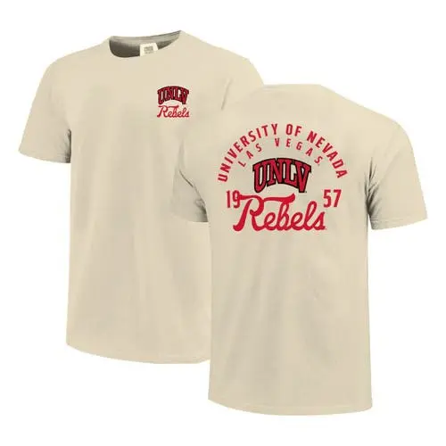 IMAGE ONE Unlv Rebels Comfort Colors Mascot Overlay T-shirt - Cream