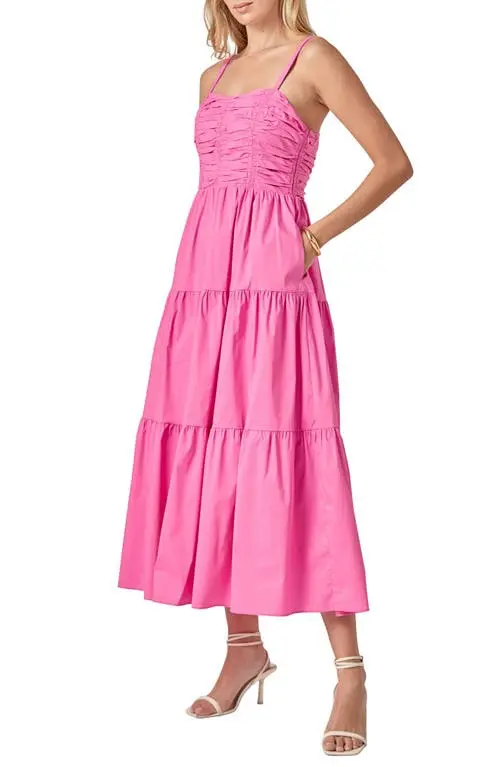 English Factory Ruched Tiered Sundress