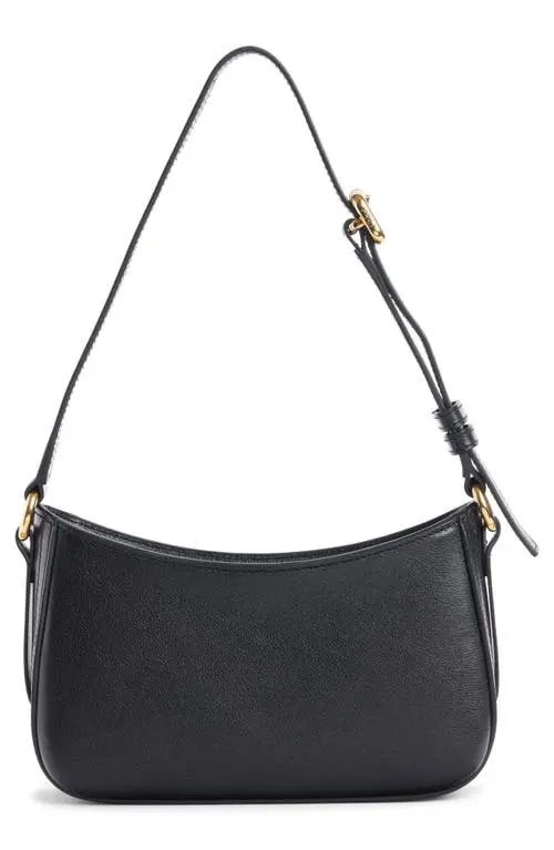 Chloé Mini Horse Medal Leather Shoulder Bag - Black