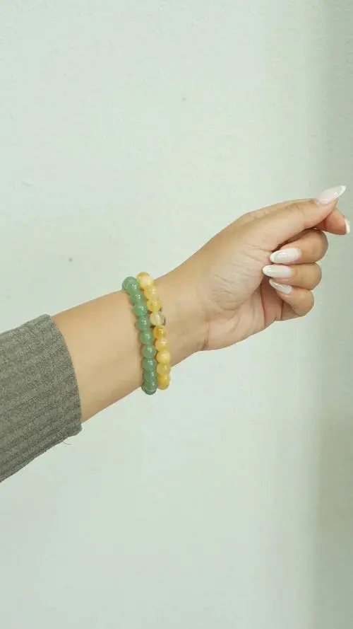 SEREE Jade Beaded Bracelet