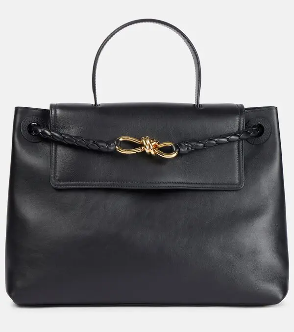 Bottega Veneta Ciao Ciao Medium Leather Tote Bag - Black