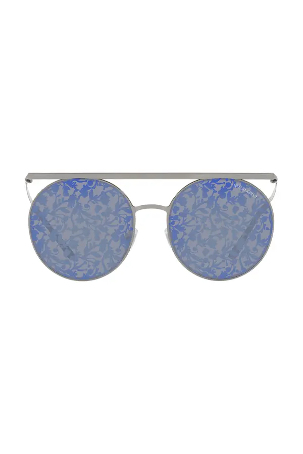 Giorgio Armani Rimless Round Sunglasses - Blue