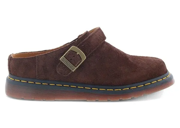 Dr. Martens Isham Desert Oasis Suede Mules - Dark Brown