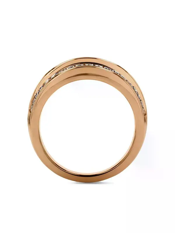 PRAGNELL 18kt Rose Gold Manhattan Diamond Ring - Pink