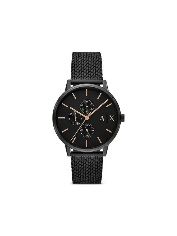 Armani Exchange Round-face 42mm Bracelet Watch - Black