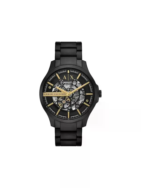 Armani Exchange 46mm Automatic Watch - Black