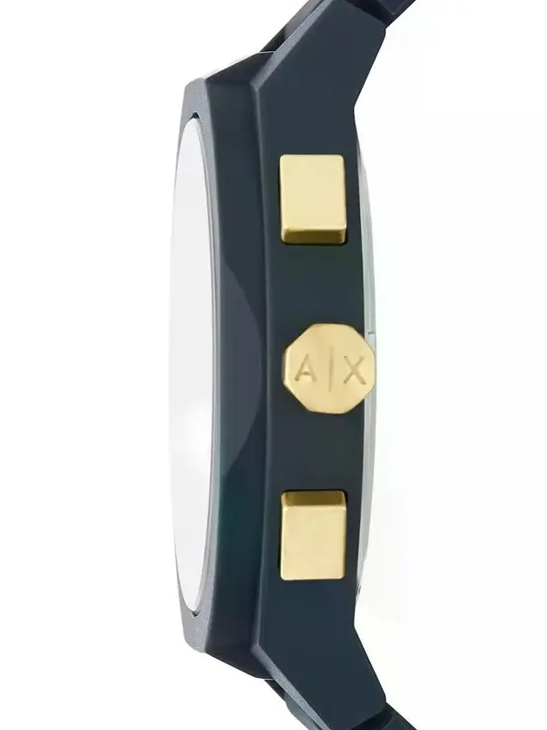 Armani Exchange Round Face 44mm Chronograph Watch - Blue