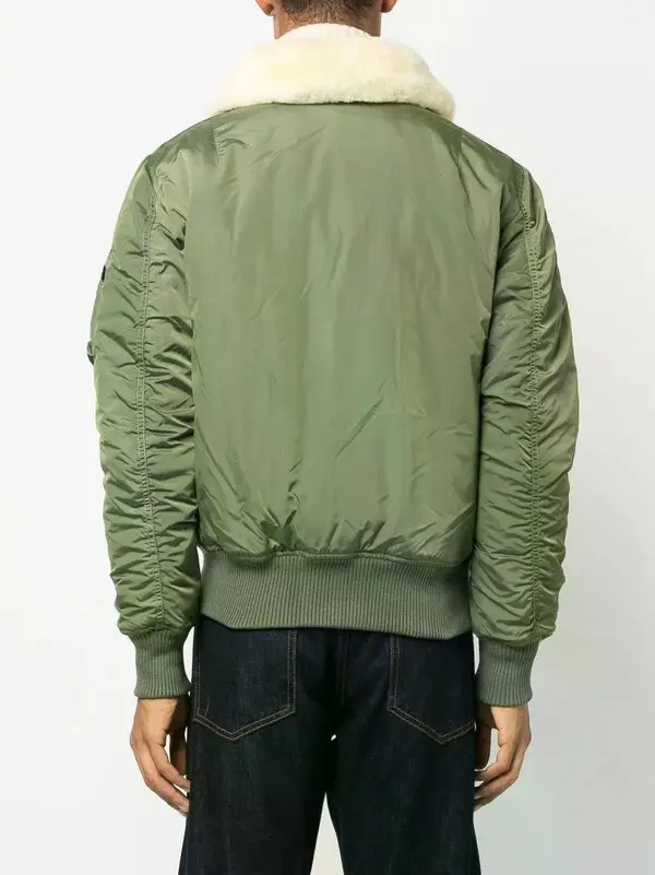 Alpha Industries Injector Iii Shearling-collar Jacket