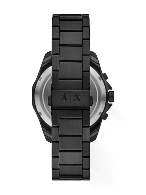Armani Exchange Round Face 44mm Chronograph Watch - Black