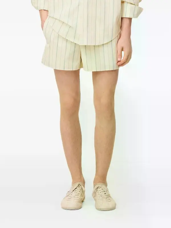 AMI Paris Striped Shorts - Neutrals