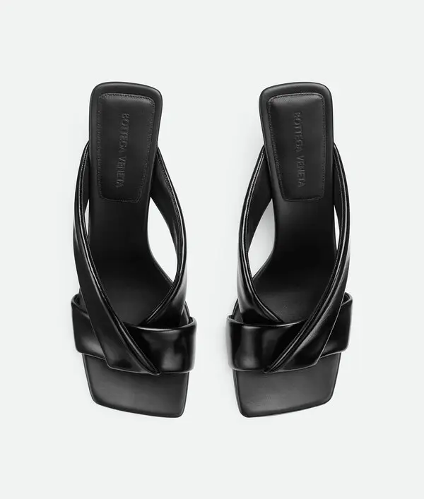 Bottega Veneta Riva Kitten-heel Mule - Black