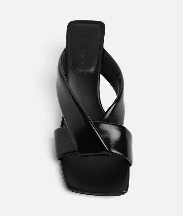 Bottega Veneta Riva Kitten-heel Mule - Black