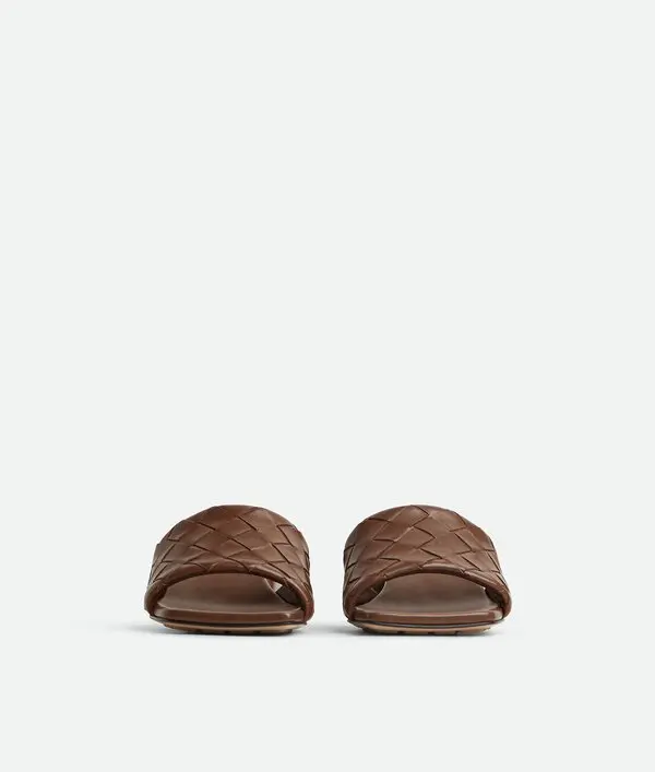 Bottega Veneta Parco Intrecciato Kitten-heel Mule - Dark Leather