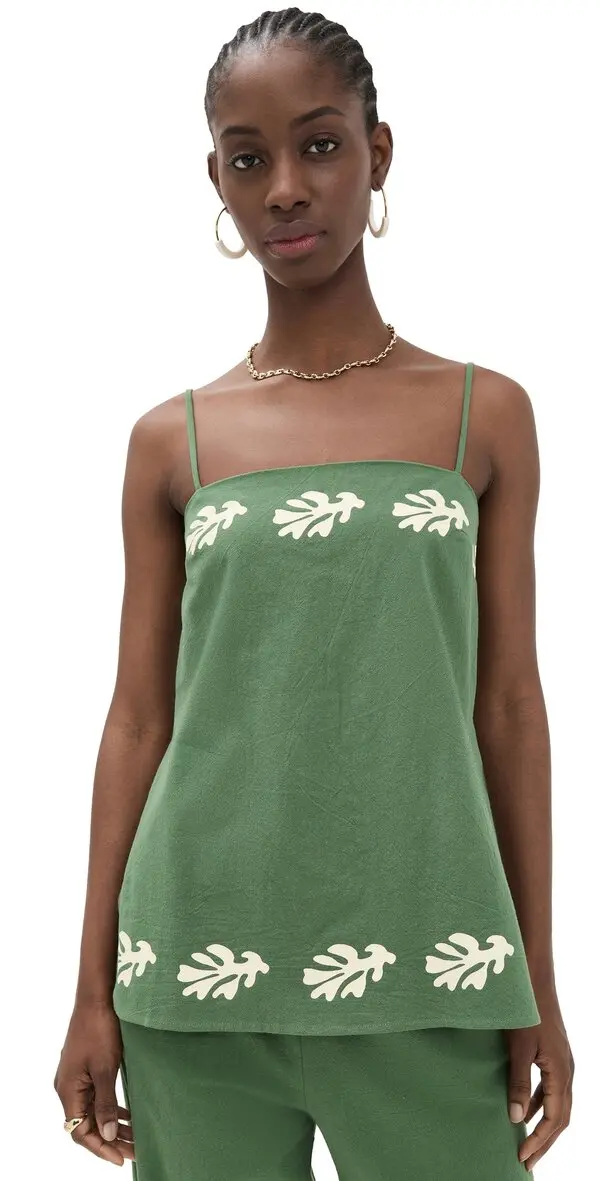 SEVEN WONDERS Amalia Top With Leaf Print