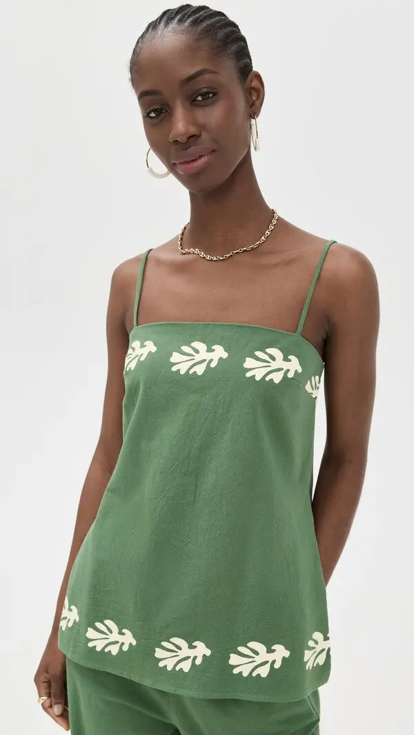 SEVEN WONDERS Amalia Top With Leaf Print