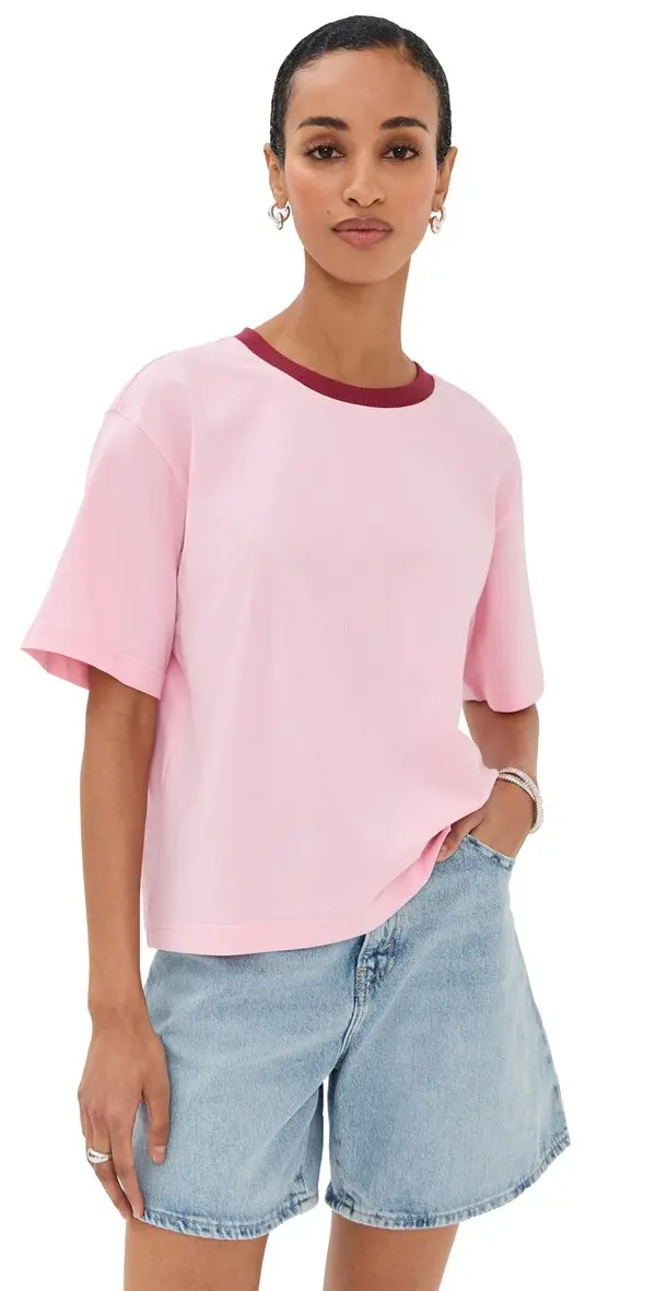 LE BOP Rory Ringer Tee - Pink