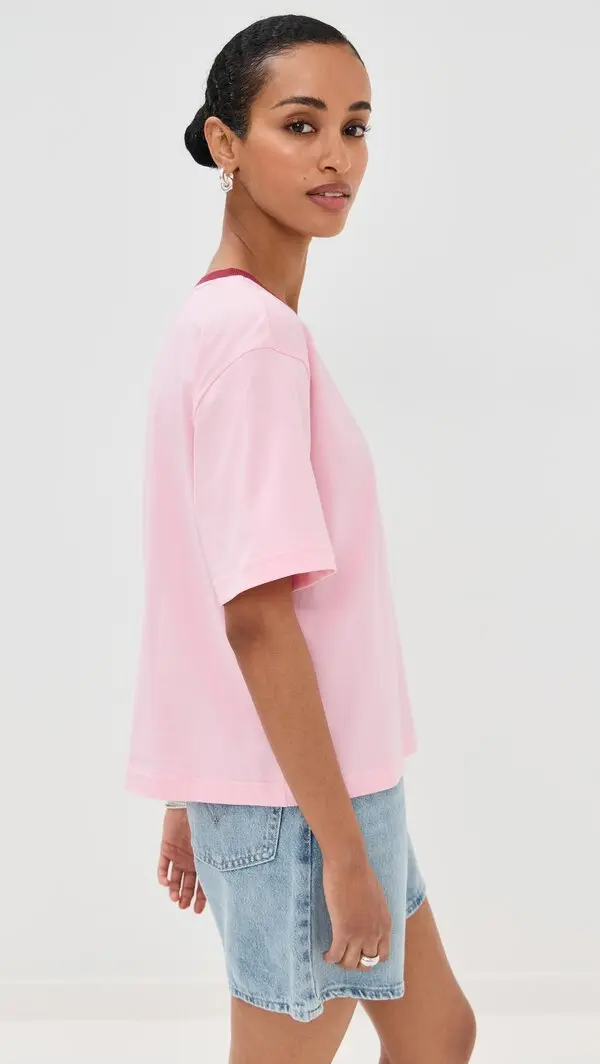 LE BOP Rory Ringer Tee - Pink