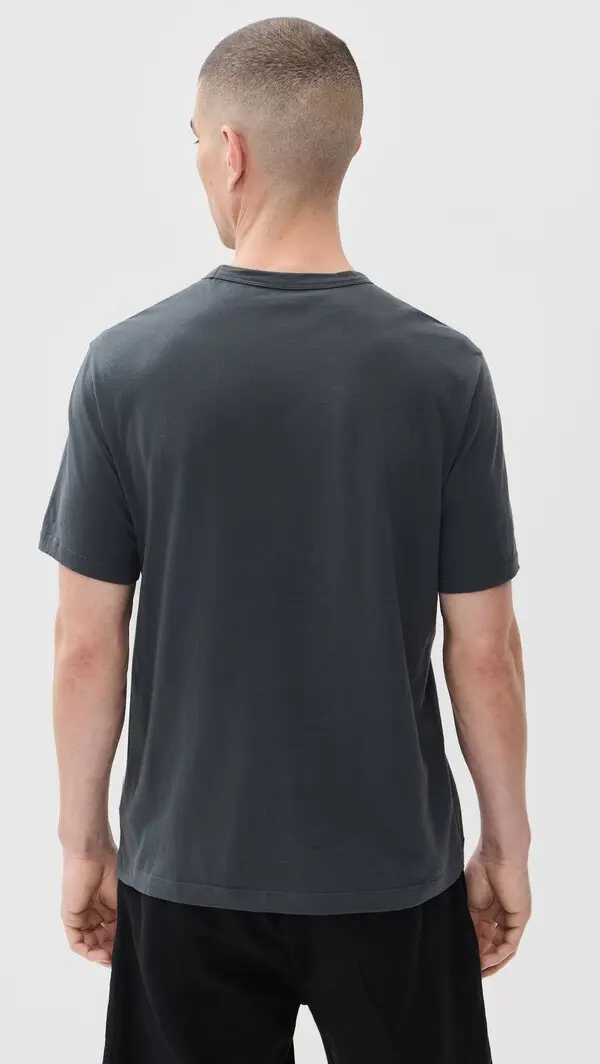 Officine Générale Crew Neck Tee - Faded Black