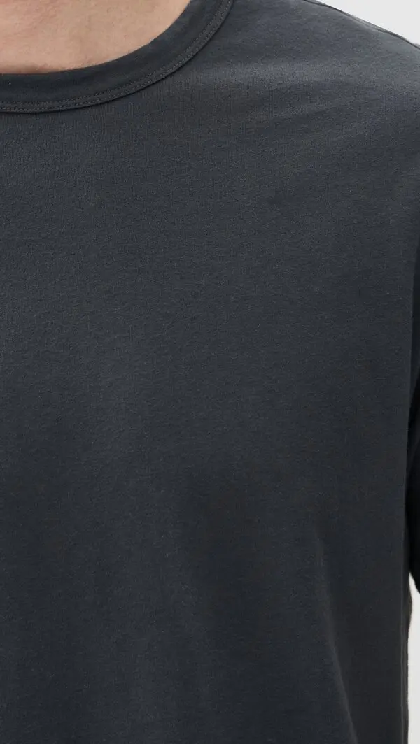 Officine Générale Crew Neck Tee - Faded Black